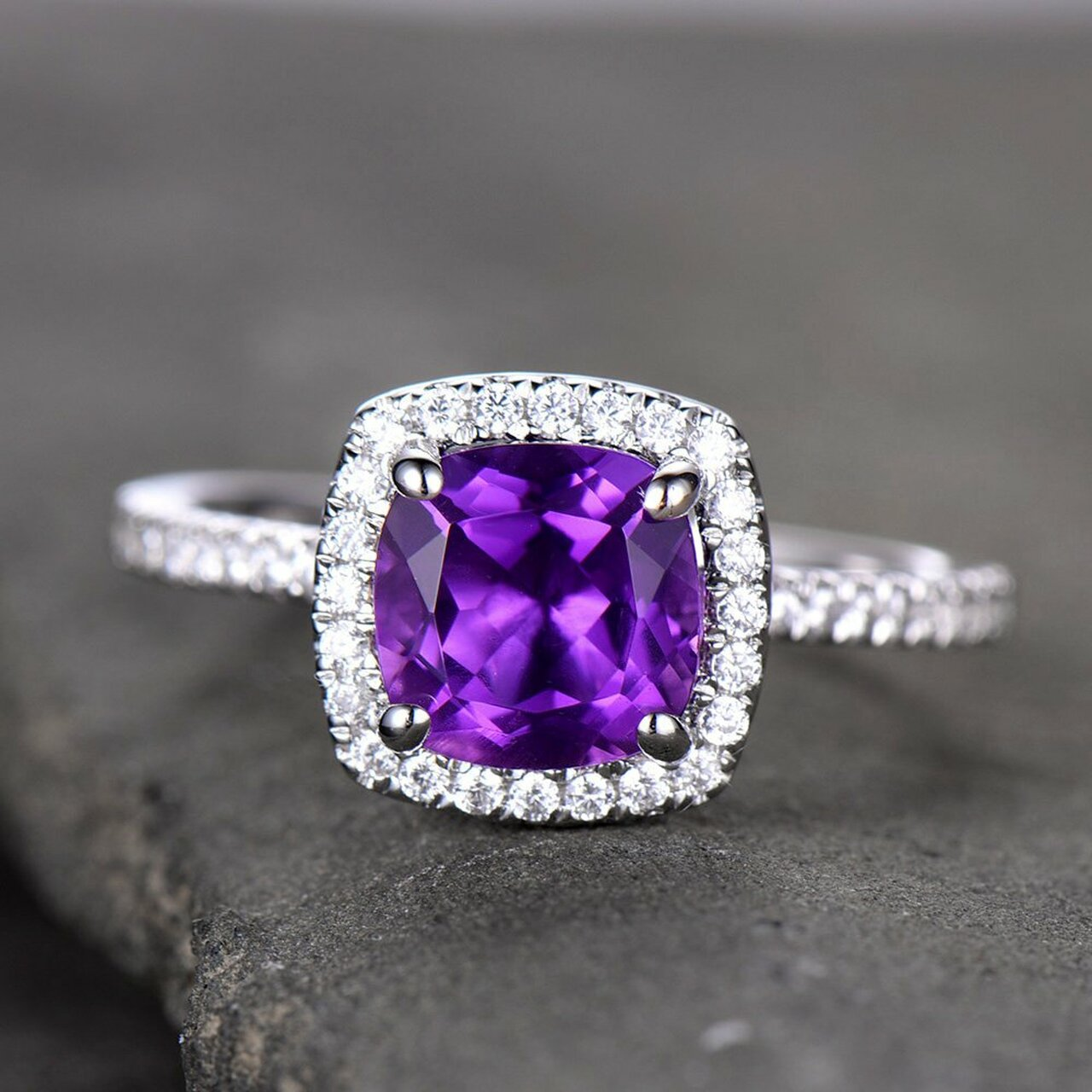 Amethyst Engagement Ring –Gorgeous Ring That Won’t Break Your Bank – BBBGEM